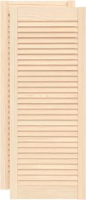 Nábytková dvířka lamelový design 2 ks 99,3 x 39,4 cm borovice 151134