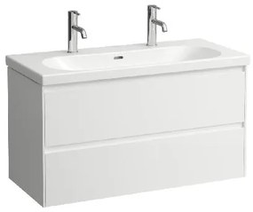 Laufen Lani - Umyvadlová skříňka, 98x45x52 cm, 2 zásuvky, matná bílá H4035621122601