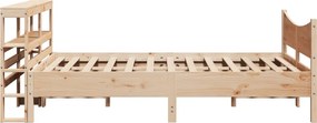 Rám postele s čelem 140 x 190 cm masivní borovice 3306315