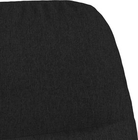 Houpací křeslo černé textil 341048