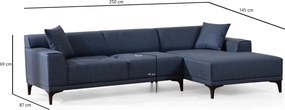 Rohová sedací souprava Petra 250 cm - výběr z 5 provedení