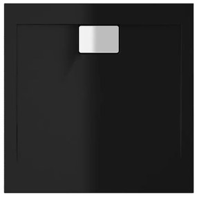 Polimat Čtvercová akrylátová sprchová vanička Vegar B 80x80 (90x90, 100x100) Barva: Černá, Rozměry (cm): 100x100