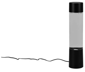 Matně černá LED stolní lampa na dálkové ovládání (výška 34 cm) Tornado – Trio