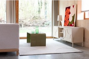 Zelený keramický konferenční stolek 47x80 cm Tiles – Zuiver