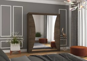 Posuvná skříň s zrcadlem CHARLOTTE 180