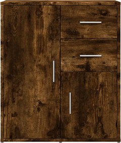 Příborníky 2 ks kouřový dub 60 x 31 x 70 cm kompozitní dřevo 3276564