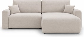 Rozkládací oboustranná sedací souprava do L NORDEN PAROS 250x140 cm, krémová