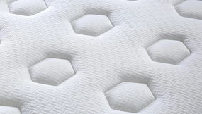 Matrace Cool &amp; Wool, Středně tvrdá, pružinová, oboustranná/termoregulační, 90x200 cm