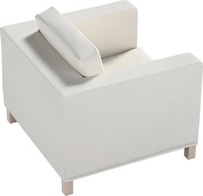 Potah na křesko IKEA Karlanda, krátký barva šedá látka pletený vzor