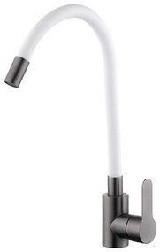 Velazo Dřezová baterie s flexibilním raménkem - VE-8105BW, bílá/grafit
