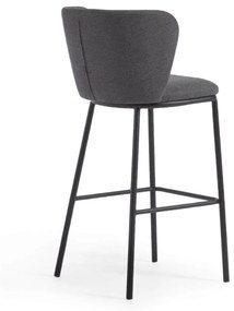Barová židle arun 75 cm tmavě šedá MUZZA
