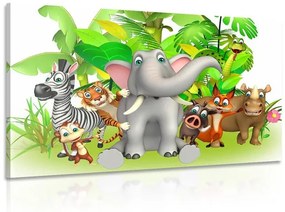 Obraz zvířátka z džungle