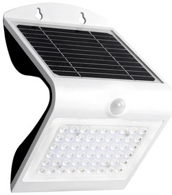 Exteriérové ​​solární nástěnné LED svítidlo Butterfly, 1x LED 3,2w, bílá, pohybový senzor