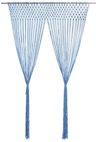 Macramé závěs modrý 140 x 240 cm bavlna 323985