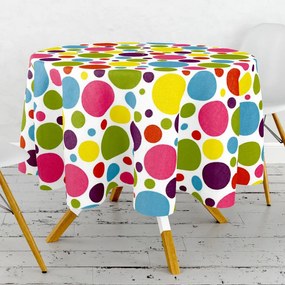 Ubrus PVC kulatý Mo-6021-Kruhy (různé velikosti)
