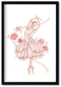 Plakát na stěnu do dětského pokoje BALERINA Zvolte rozměr: 40 x 50 cm
