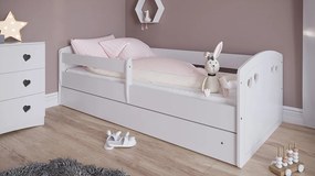 BabyBeds Dětská postel Julie s úložným prostorem Velikost postele: 160x80 cm, Barva postele: Pudrová růž