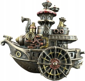 Socha Figurka Gondola loď Steampunk Veronese WU77254A4 dárek