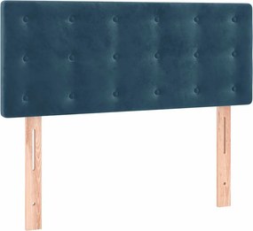 Box spring postel s matrací tmavě modrá 80 x 200 cm samet 3131169