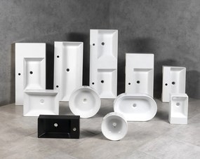 GSI, KUBE X keramické umyvadlo 100x47 cm, bílá ExtraGlaze, 9423211