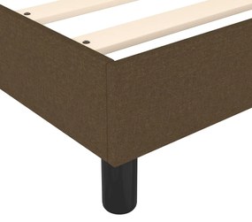 Box spring postel s matrací tmavě hnědá 140x200 cm textil,  3144080