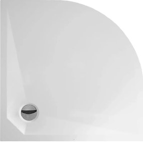 Roltechnik Vanička z litého mramoru Plano Davos MR Pure čtvrtkruh 90 x 90 cm