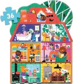 DJECO Puzzle Dům malých kamarádů / 36 dílků / od 3 let