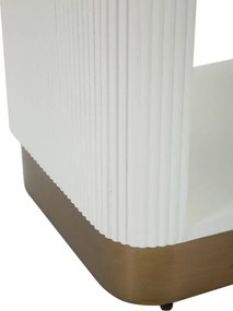 Noční stolek Tolosa 48 cm bílý/jasan
