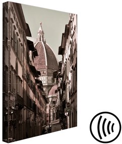 Obraz Kupole baziliky (1-dílný) - architektura ulice ve městě Florencie