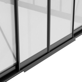 Skleník 240 x 244 x 371 cm, zesílená konstrukce, polykarbonát 6 mm