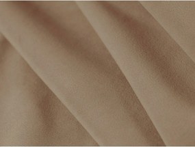 Béžová čalouněná dvoulůžková postel s úložným prostorem s roštem 140x200 cm Princess – Micadoni