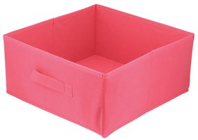 DOMINO - Úložný box textilní LAVITA temně růžový 31x31x15