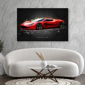Gario Obraz na plátně Červený Aston Martin - Gab Fernando Rozměry: 60 x 40 cm