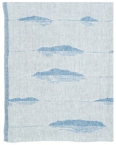 Lněný ručník Merellä, modrý, Rozměry  95x180 cm