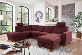 XXXLutz SEDACÍ SOUPRAVA, textil, tmavě červená Sit & More - Sedací soupravy - 000144005826