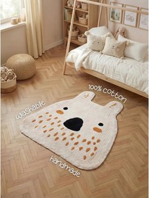 Krémový pratelný/ručně tkaný bavlněný dětský koberec 120x137 cm Snuggle Nienchen – Hanse Home