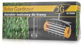 Ruční provzdušňovač trávníku o šířce 420 mm, John Gardener, Geko G72069