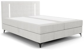 Jednolůžková postel 120 cm Ortega Comfort (šedá) (s roštem a matrací, s úl. prostorem) (s LED osvětlením). 1082709