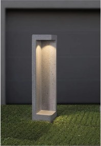 NV 9790021 Venkovní sloupkové svítidlo GRANTE šedý beton a hliník LED 5W 3000K 220-240V IP65 - NOVA LUCE
