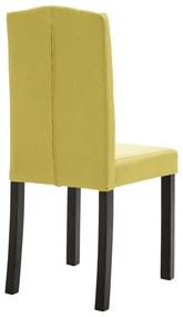 Petromila Jídelní židle 4 ks zelené textil