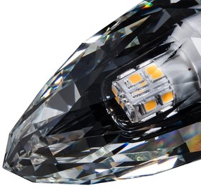 Dekorační LED žárovka E14 neutrální 4000k 4w 500 lm crystal svíčka