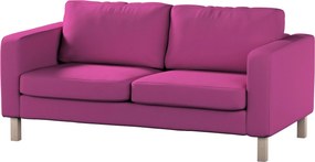 Potah na pohovku IKEA Karlstad 2-místná, nerozkládací, krátký barva růžová látka pletený vzor
