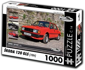 Retro-auta puzzle č. 14 škoda 120 gls (1984) 1000 dílků