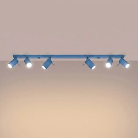 Sollux Lighting Stropní svítidlo RING 6L azurové