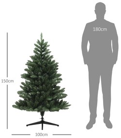 HOMCOM Umělý vánoční stromek 150 cm