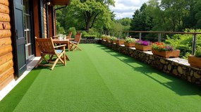 Trade Concept, Umělá tráva Pure Green, na míru, šíře 2m,4m, zelená