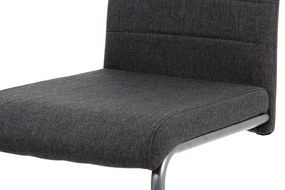 Jídelní židle ANIT, šedá látka/kov matný antracit