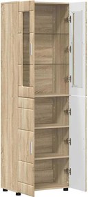 Vysoký bufet FLORIN 60 x 35 x 182 cm Sonoma dub 3397916