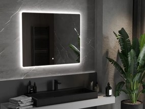 Mexen Sun podsvícené koupelnové zrcadlo 100 x 80 cm, LED 6000K, proti mlžení - 9807-100-080-611-00