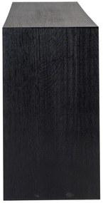 Černý dubový toaletní stolek Richmond Oakura 200 x 45 cm